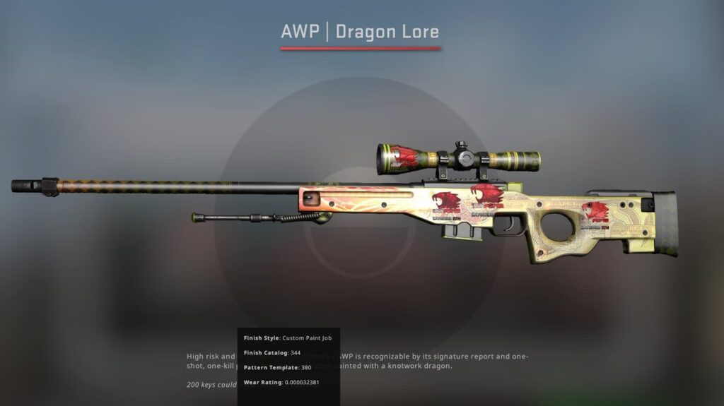AWP Dragon Lore: El Skin Más Icónico de CS2 | CityGame