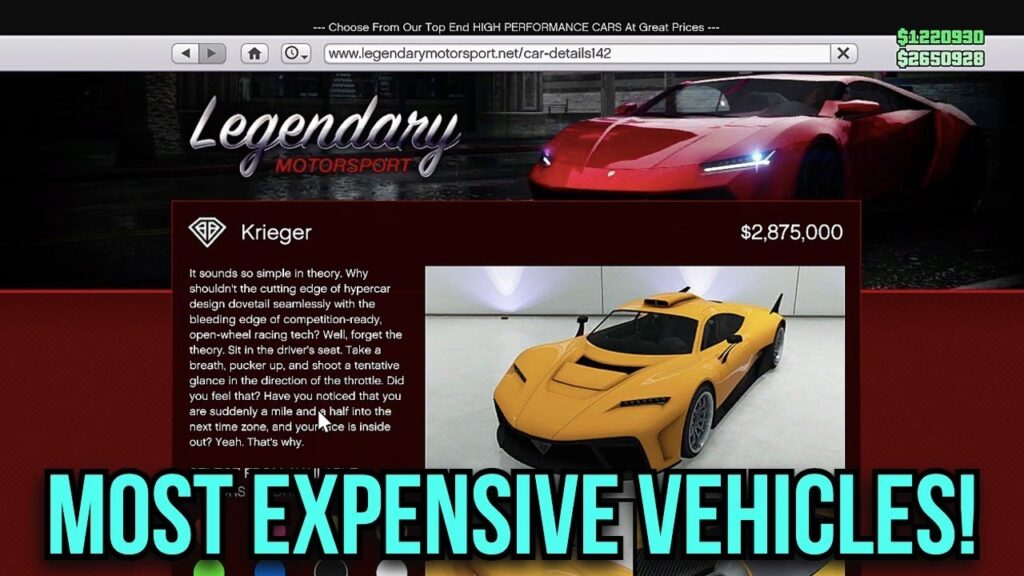 GTA Online: Los Coches Más Caros y Lujosos | CityGame