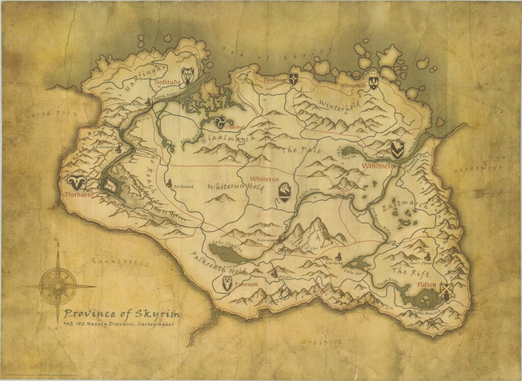 El Mapa de Skyrim: Guía Definitiva | CityGame