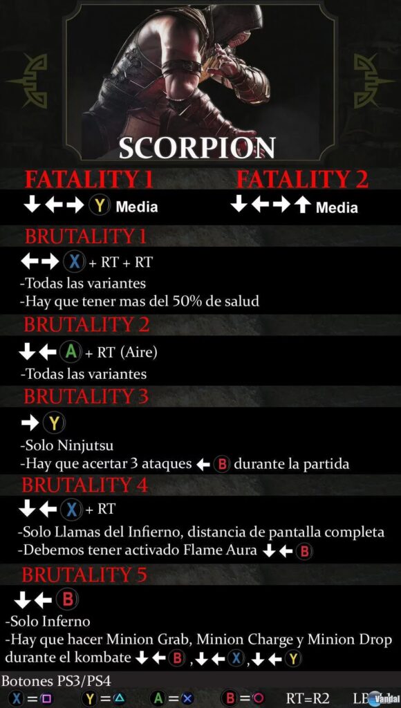 Fatalities y Movimientos de Scorpion en MK11 | CityGame