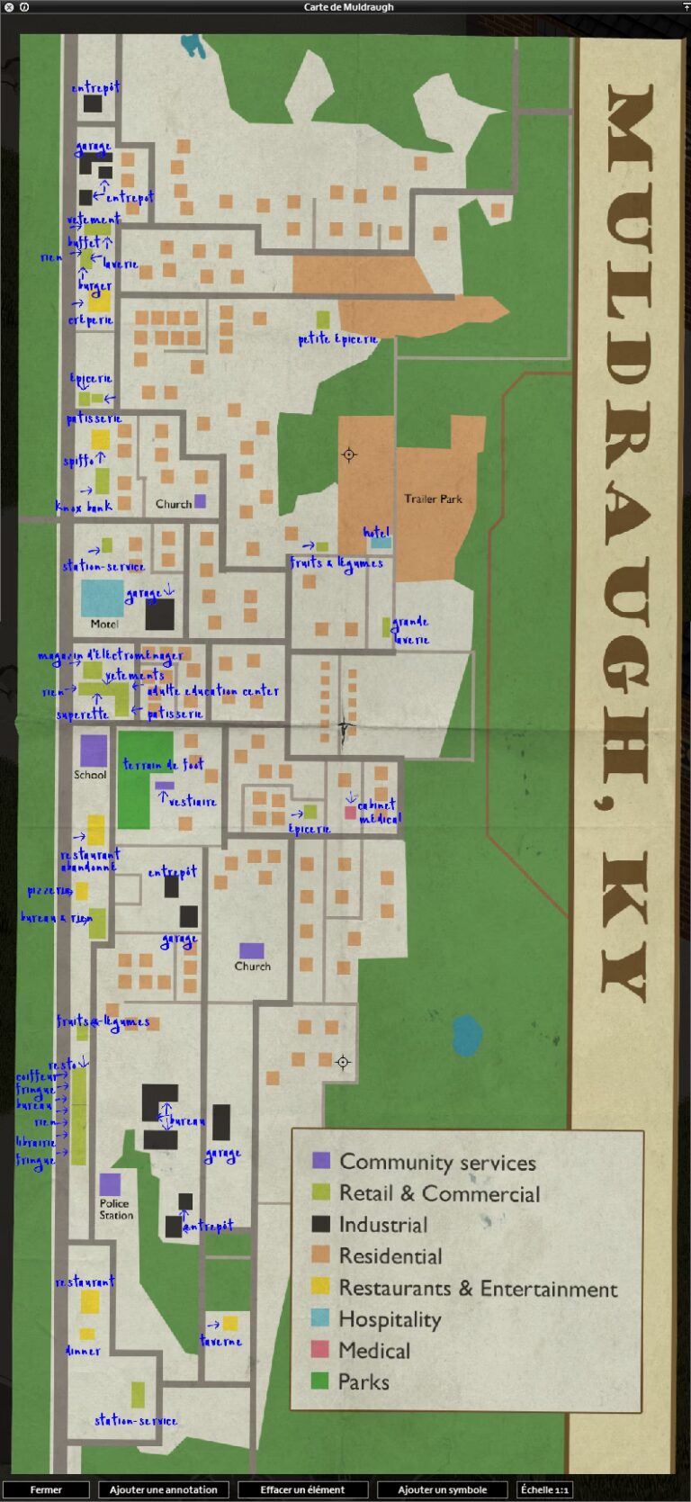 Guía del Mapa de Muldraugh en Project Zomboid | CityGame