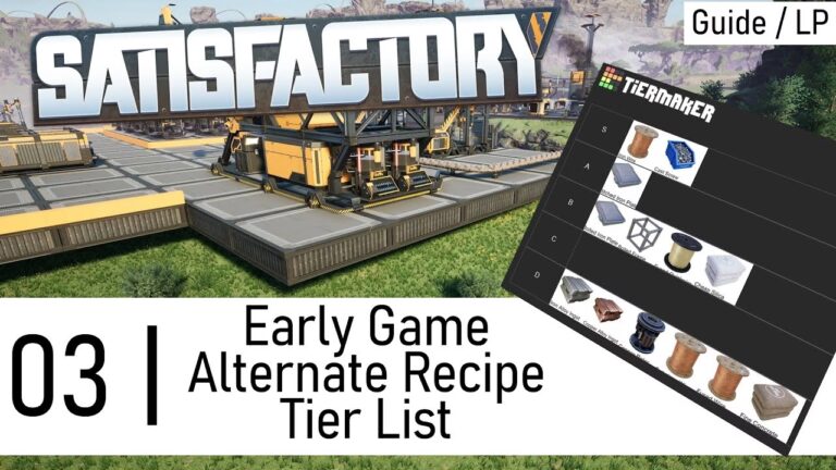 Satisfactory: Tier List de Recetas Alternativas | CityGame