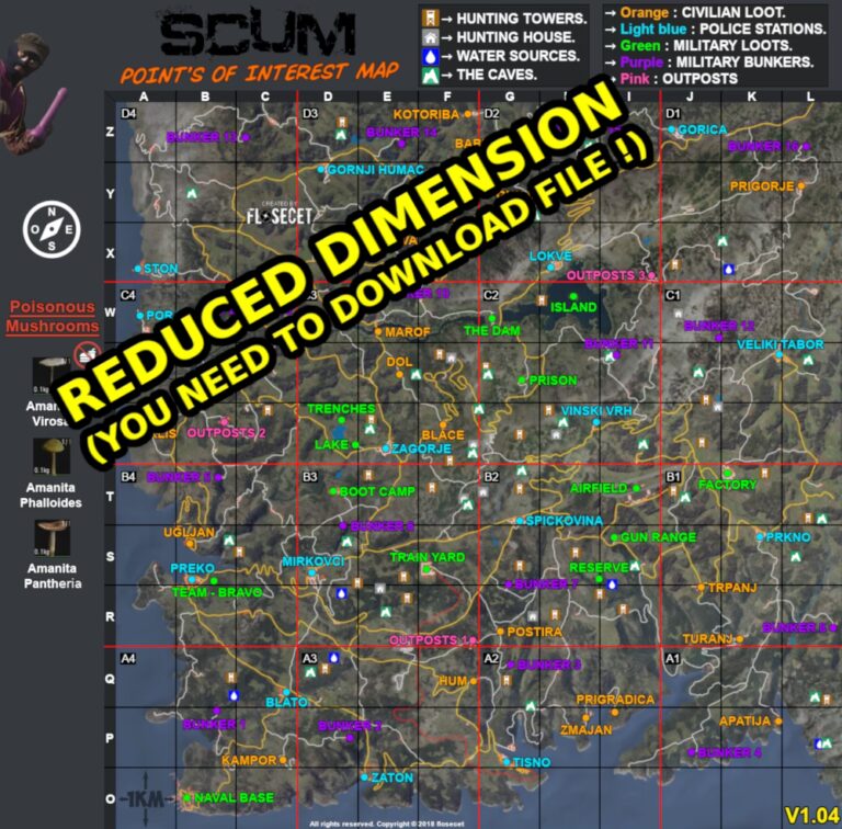 Guía Definitiva de Mapas y Tutoriales para SCUM | CityGame